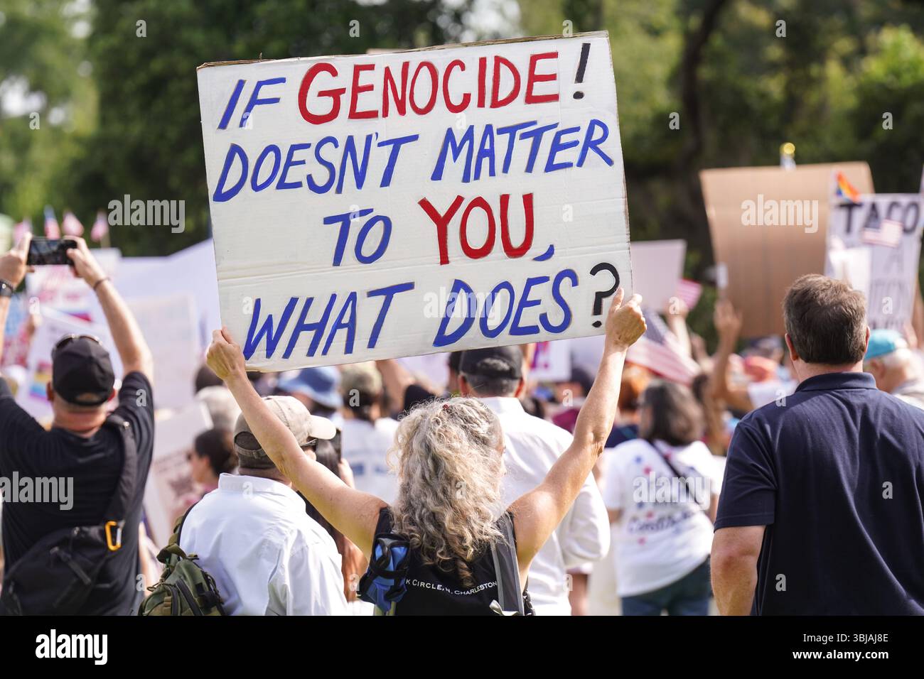 Anti genocide slogans hi-res stock photography and images - Alamy