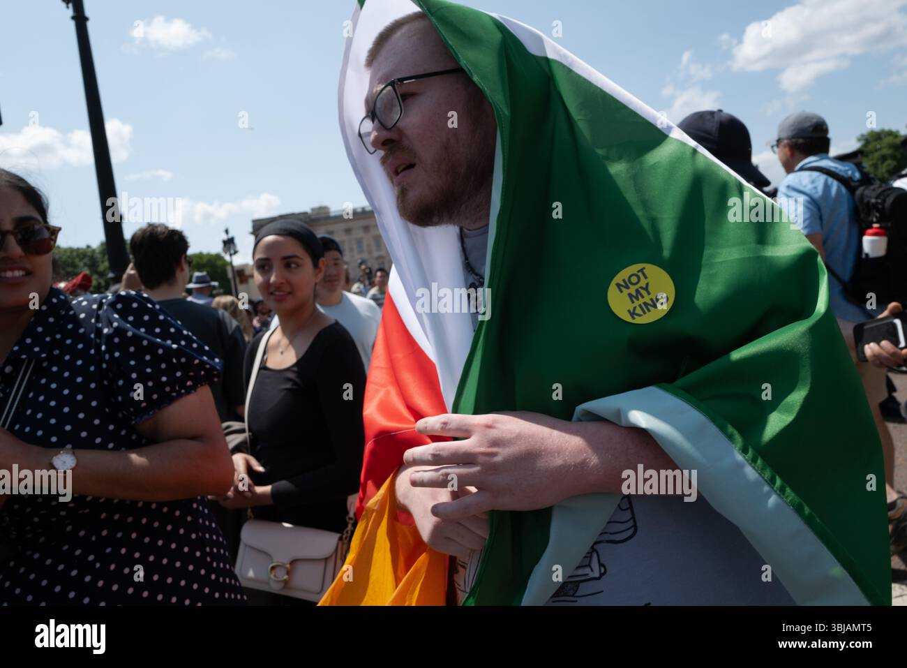 A small group from Republic stages a visible protest during today's ...