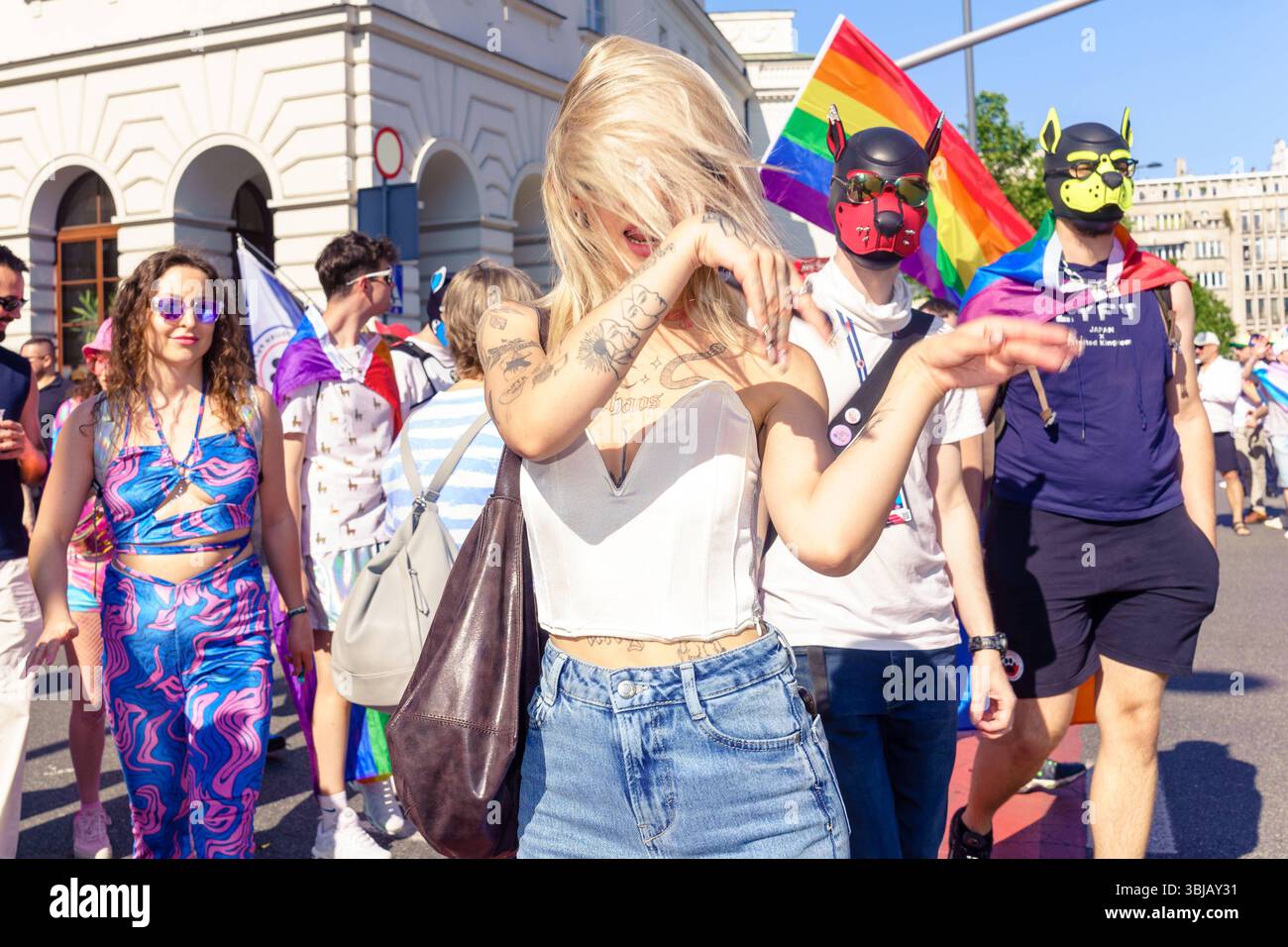 LGBTQ Pride in Warsaw. Several thousand people marched through the ...