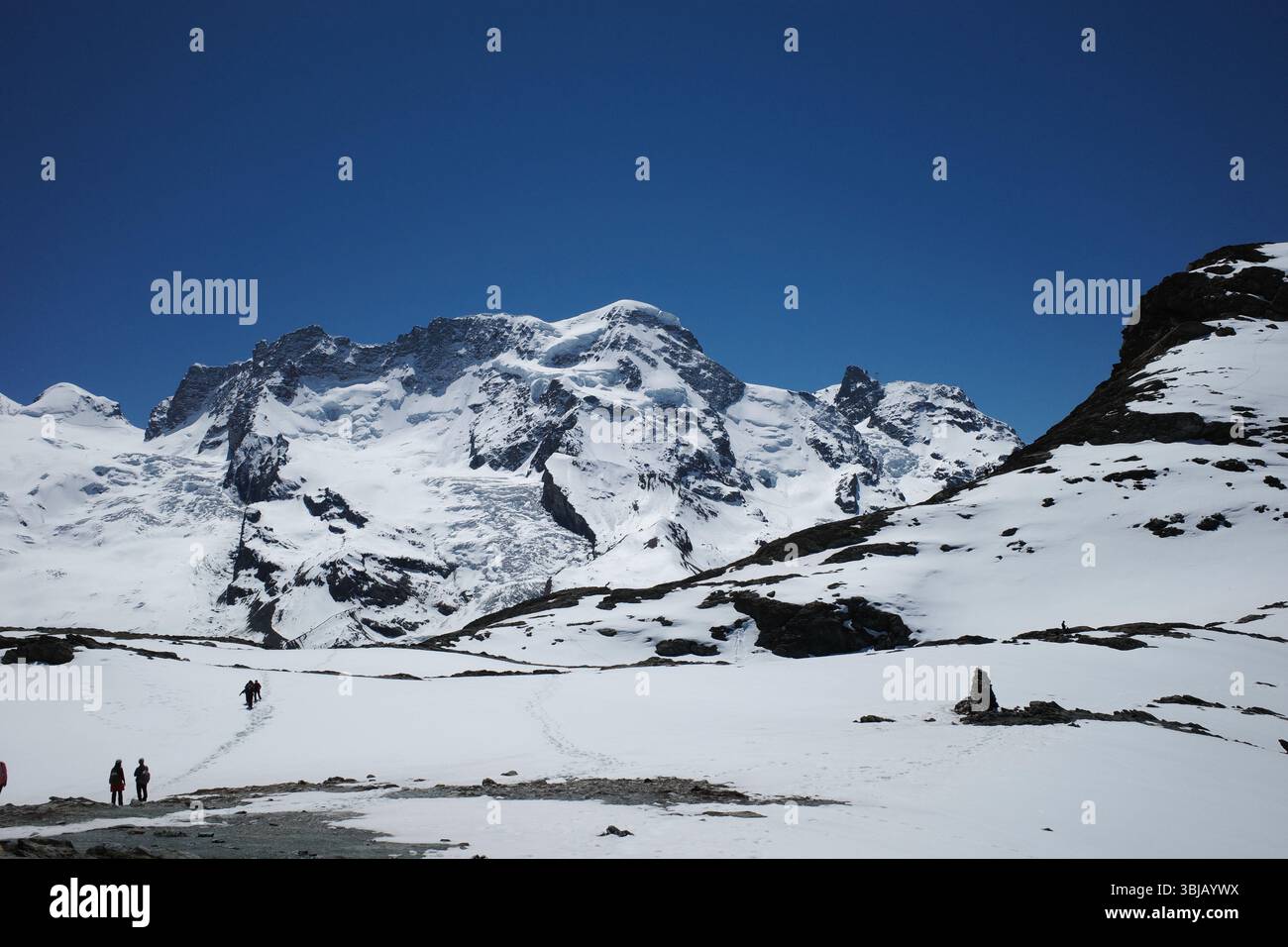 Zermatt, Switzerland. May 30, 2025. The photo was taken near Rotenboden ...