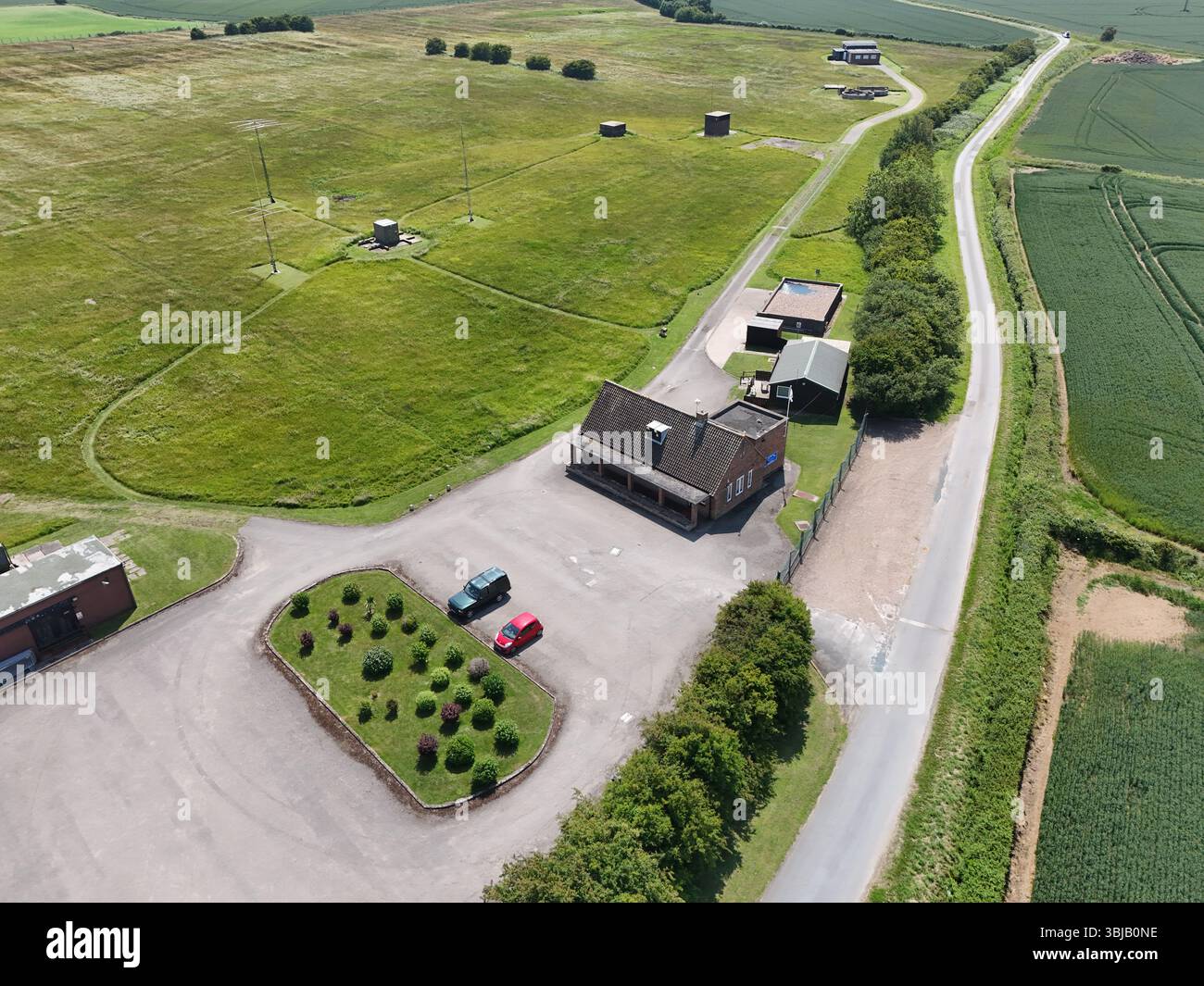 aerial view of RAF Holmpton a former Royal Air Force Cold War nuclear ...