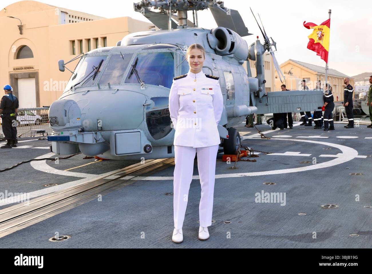 Princess Leonor embarks on the frigate 'Blas de Lezo', on June 14, 2025 ...