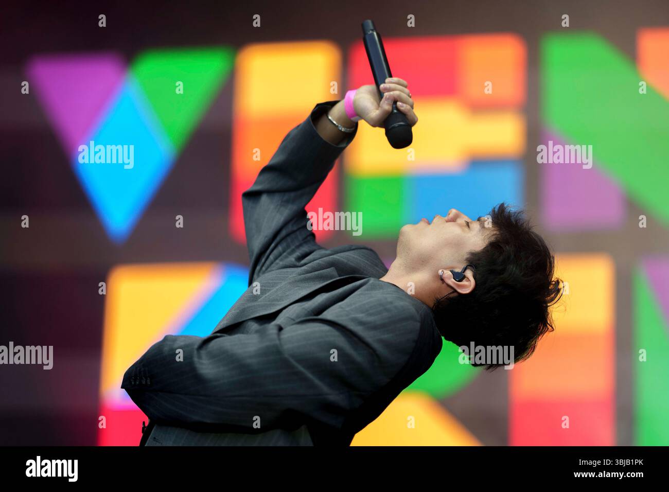 JJ, Eurovision Song Contest winner 2025, performing his song Wasted ...