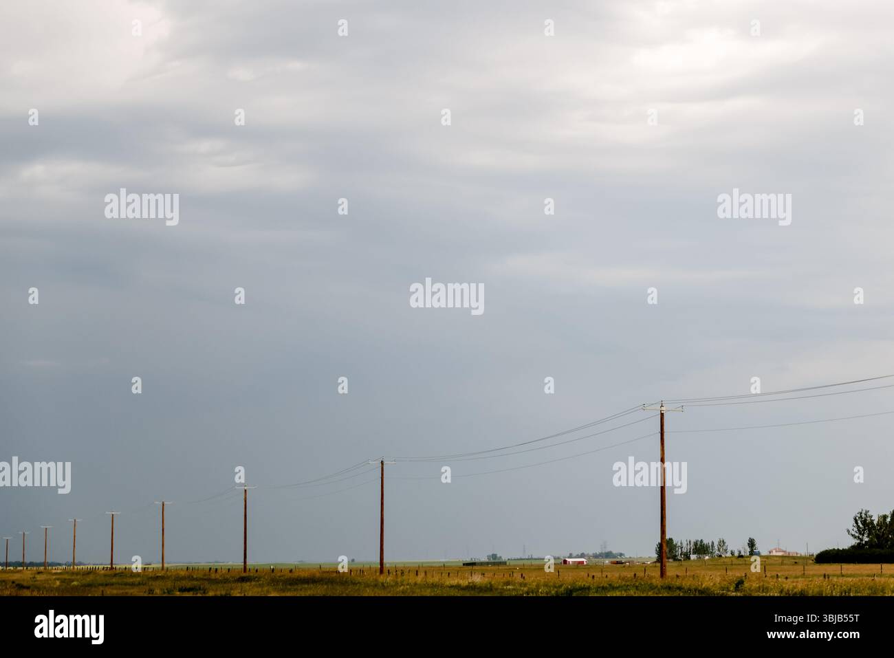 Farmland and highway scenes along the highways of Eastern Alberta ...