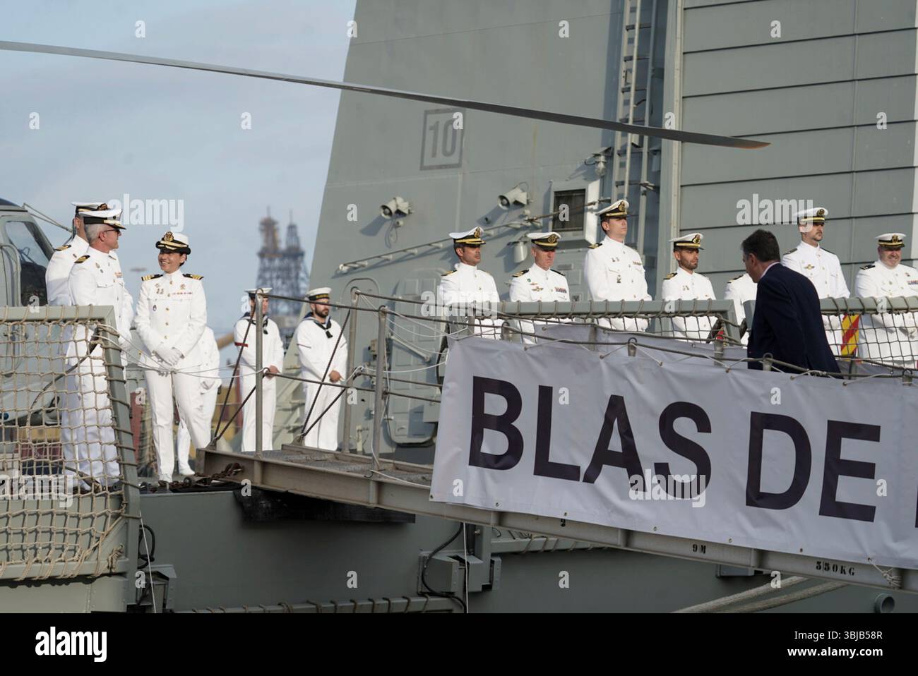 View of the frigate 'Blas de Lezo', on June 14, 2025, in Las Palmas de ...