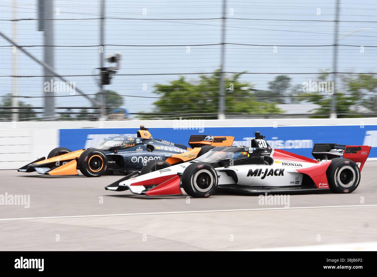 MADISON, IL - JUNE 14: Devlin DeFrancesco (#30 Rahal Letterman Lanigan ...