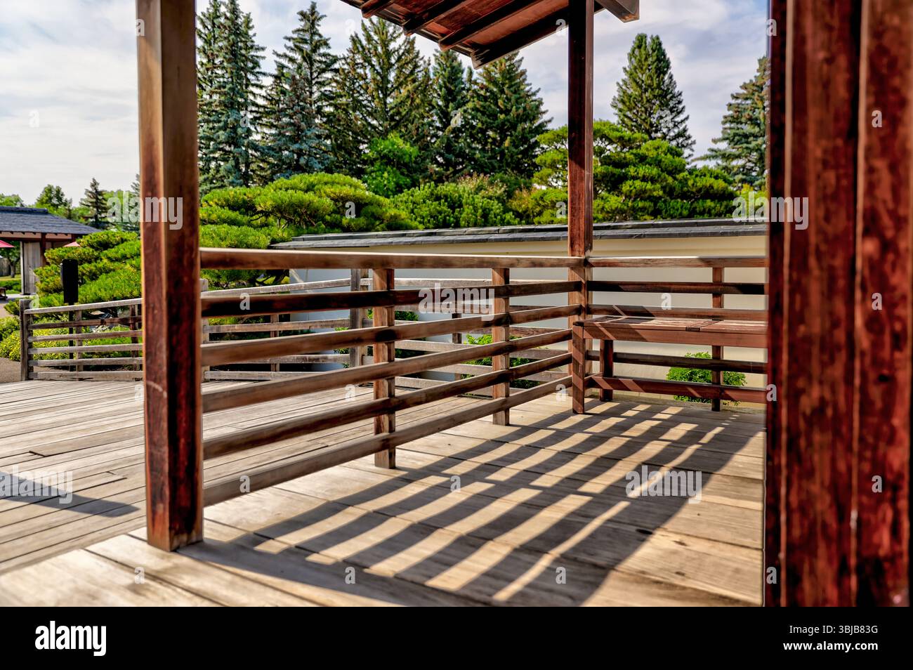 Lethbridge, Alberta - July 5, 2021: Scenery in the Nikka Yuko Japanese ...