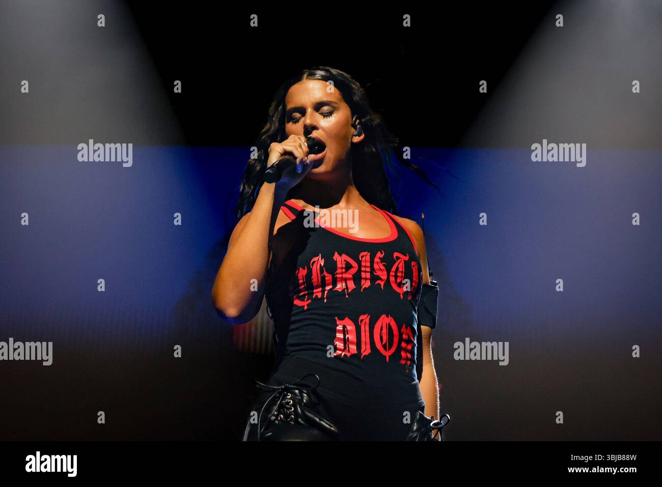 Singer Nathy Peluso during a concert at the Sónar 2025 festival, at the ...