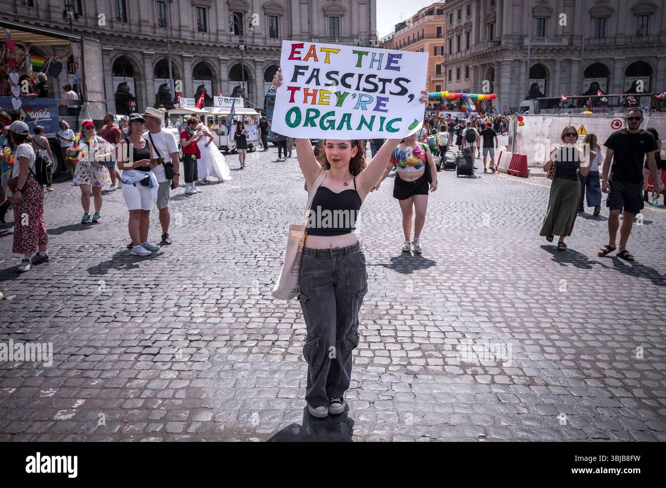 Rome Pride Parade 2025 ROME, ITALY - JUNE 14: People take part the 31st ...