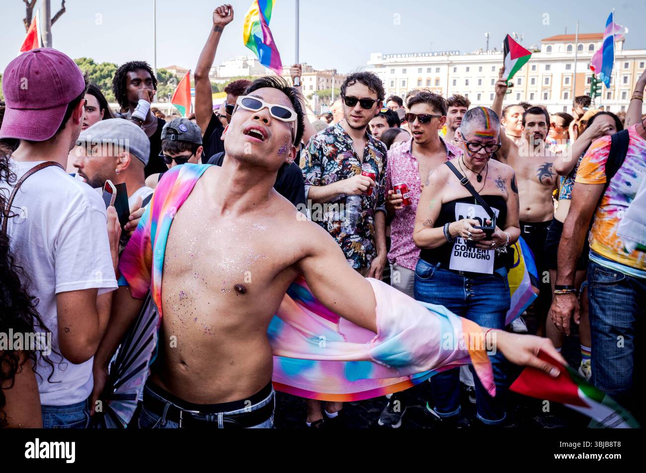 Rome Pride Parade 2025 ROME, ITALY - JUNE 14: People take part the 31st ...