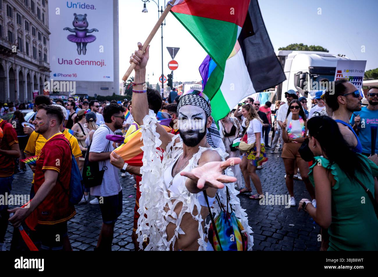 Rome Pride Parade 2025 ROME, ITALY - JUNE 14: People take part the 31st ...