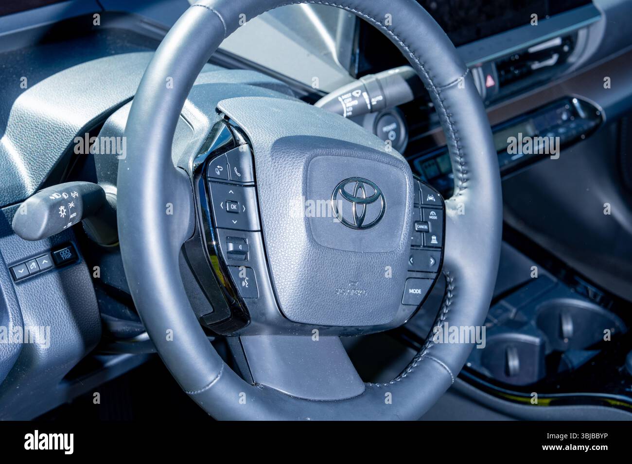 Sunrise, FL, USA - June 13, 2025: 2025 Toyota Prius hybrid gas electric ...
