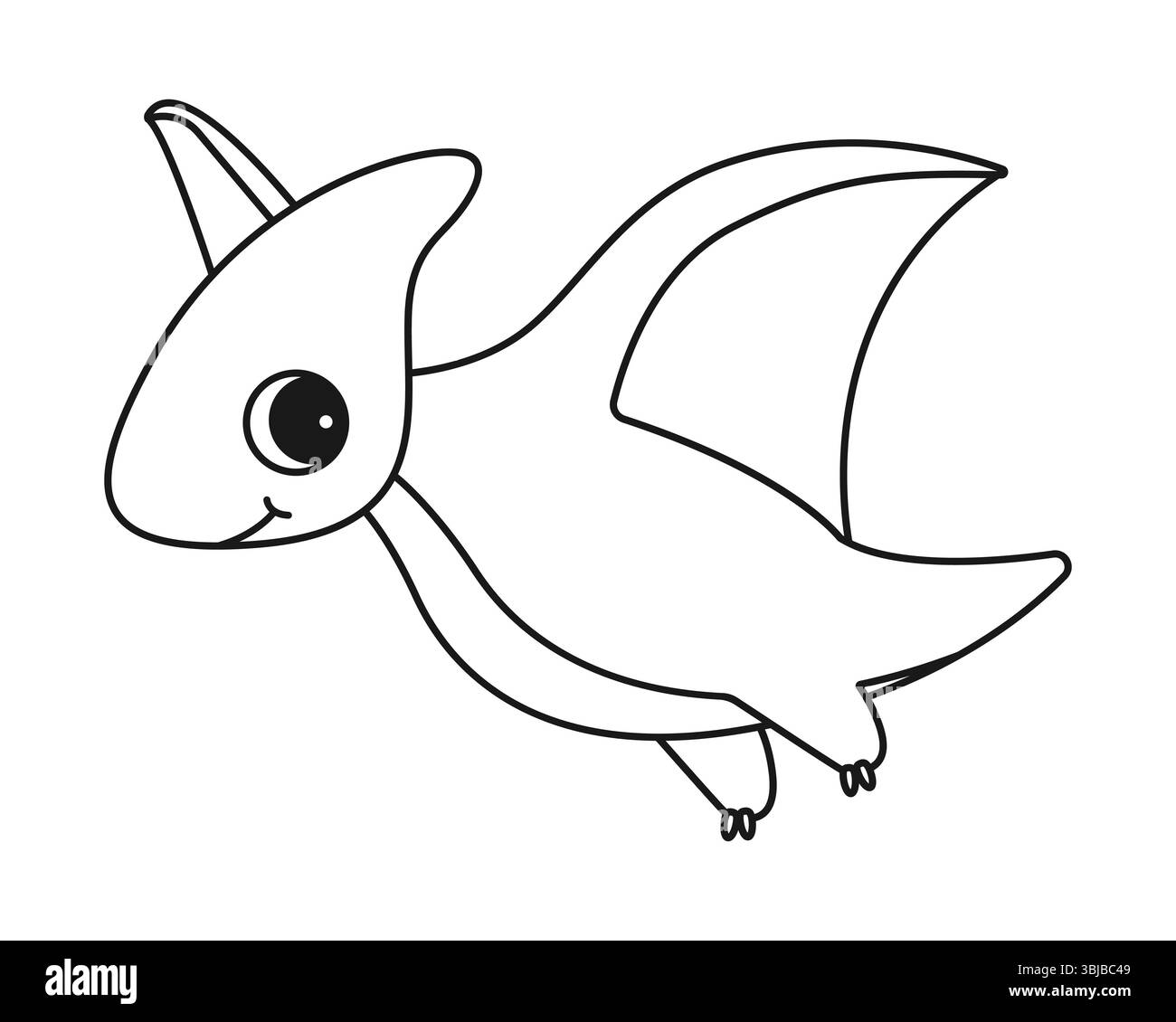 Coloring page with a picture of a cute dinosaur. Coloring book for ...