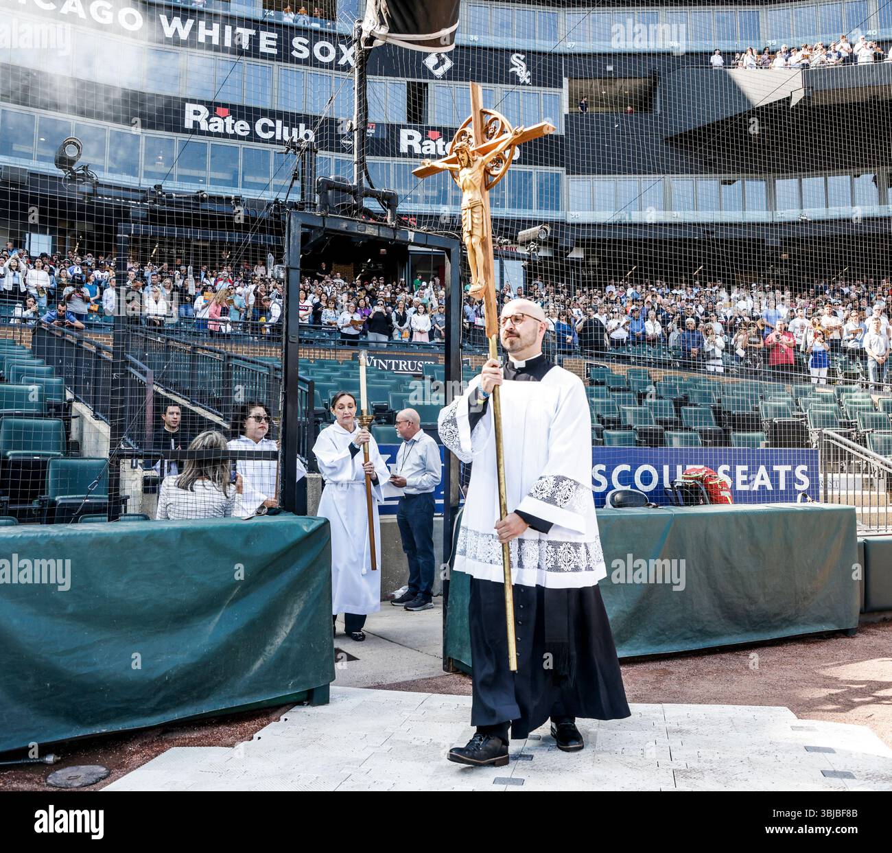 Chicago, United States. 11th Apr, 2025. Clergy process for a Mass and a ...