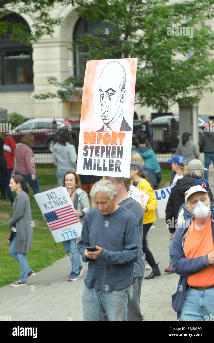 Worcester, Massachusetts, USA. 14th June, 2025. Citizens Condemn Trump ...