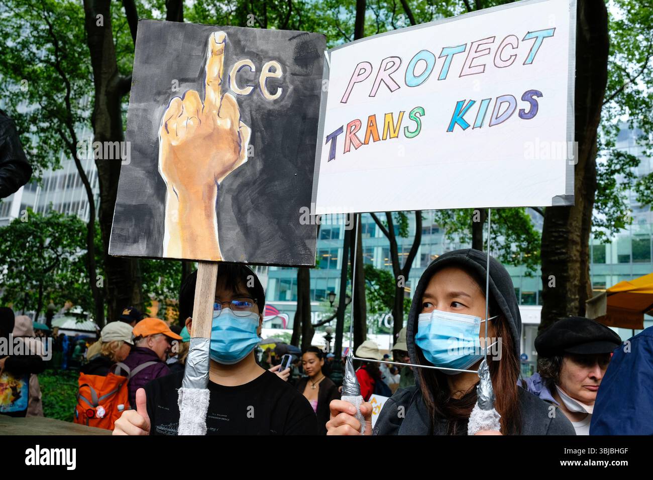 New York, NY, USA. 14th June, 2025. Thousands of protesters filled New ...
