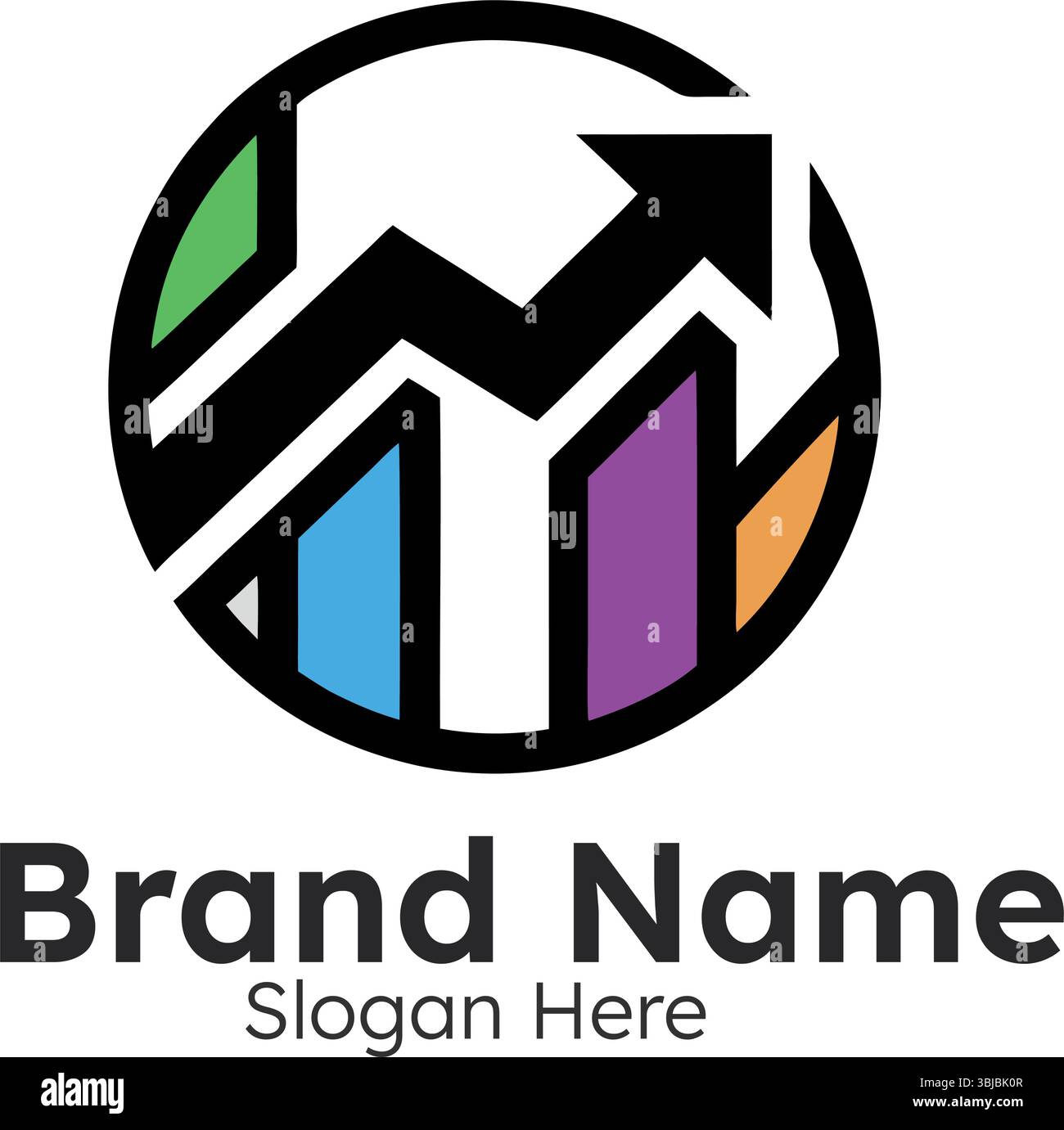 Business upward logo Stock Vector Images - Alamy