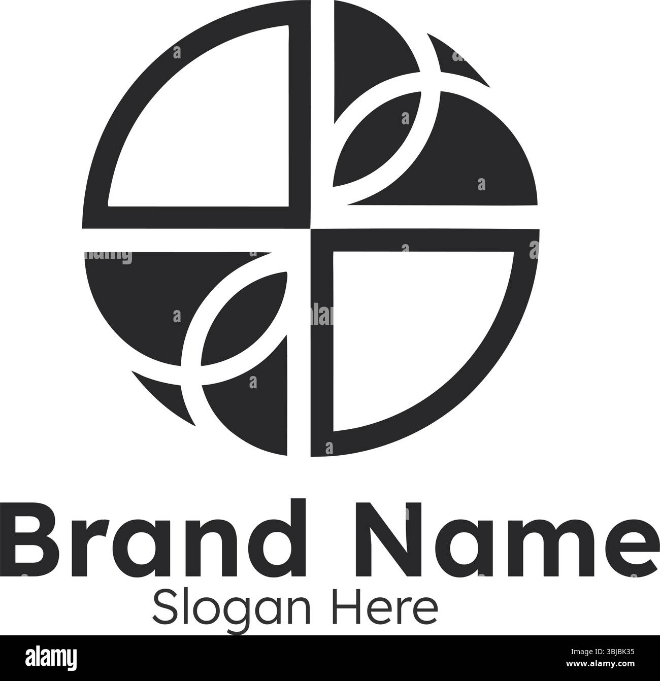 Abstract Brand Logo Design Geometric Circle Elegant Corporate Identity Modern Business Symbol ...