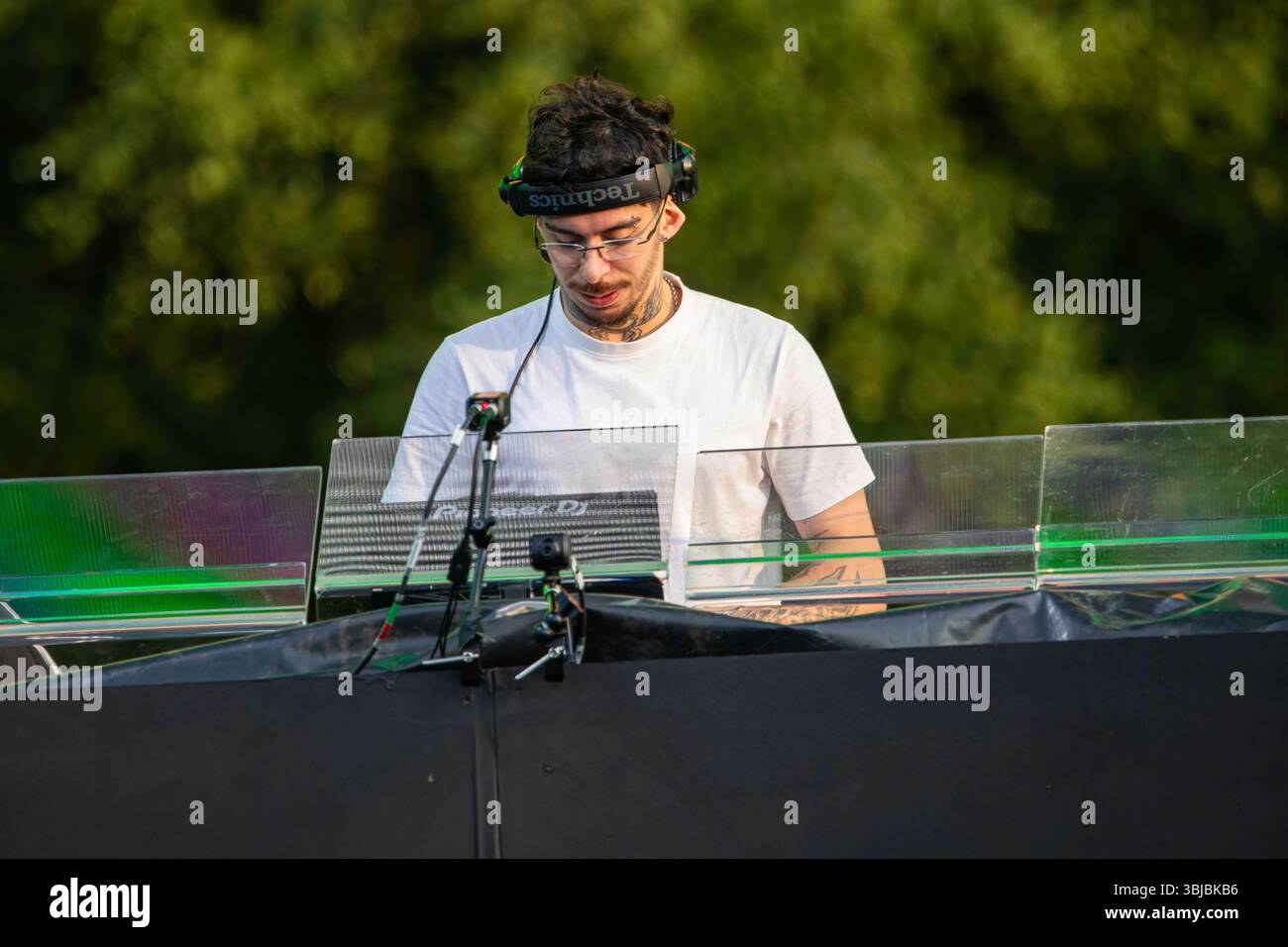 Manchester, England, 14th June, 2025. Mochakk playing The Hangar stage ...