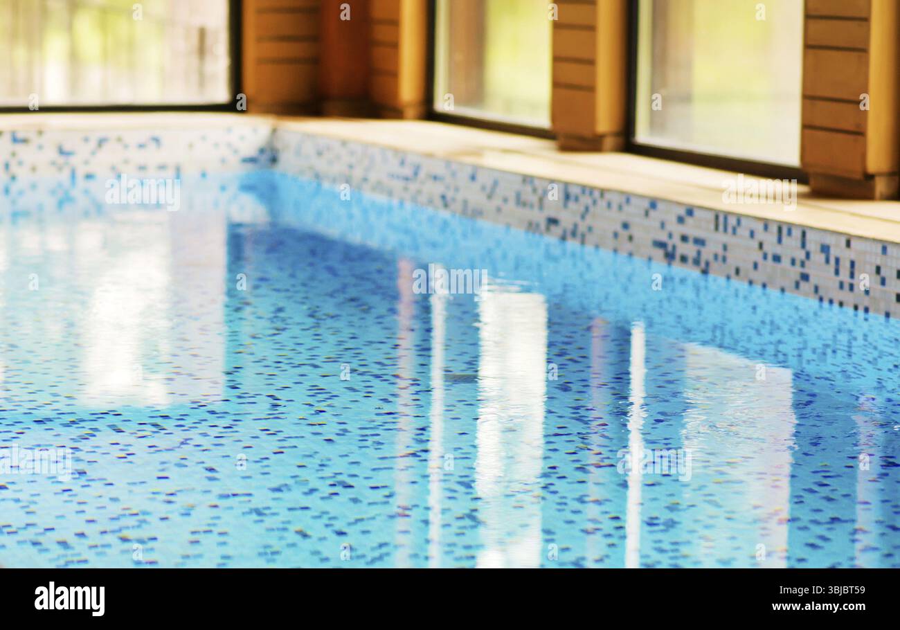 Pool inside the SPA building Stock Photo - Alamy