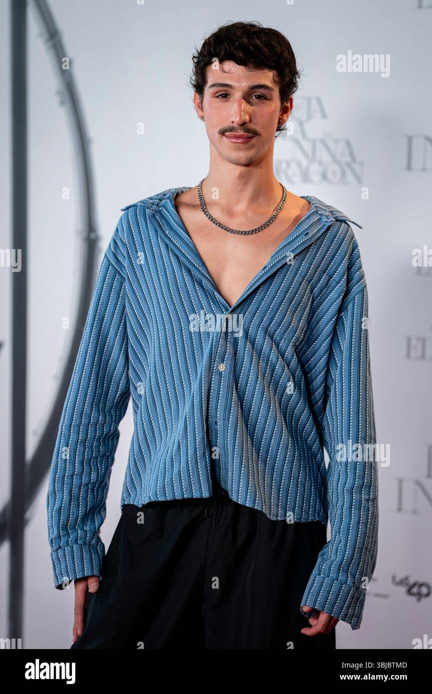 Alvaro Mayo attends to Lola Indigo concert photocall at Riyadh Air ...