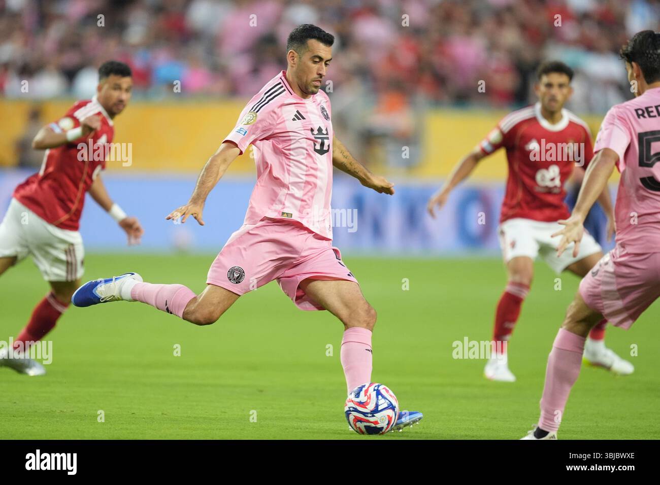 Inter Miami's Sergio Busquets passes the ball during the Club World Cup ...