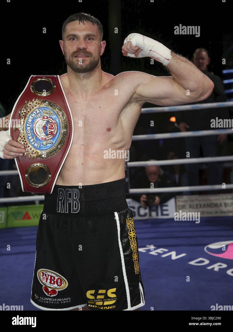 Cruiserweight boxer Roman Fress with WBO Inter-Continental belt after ...