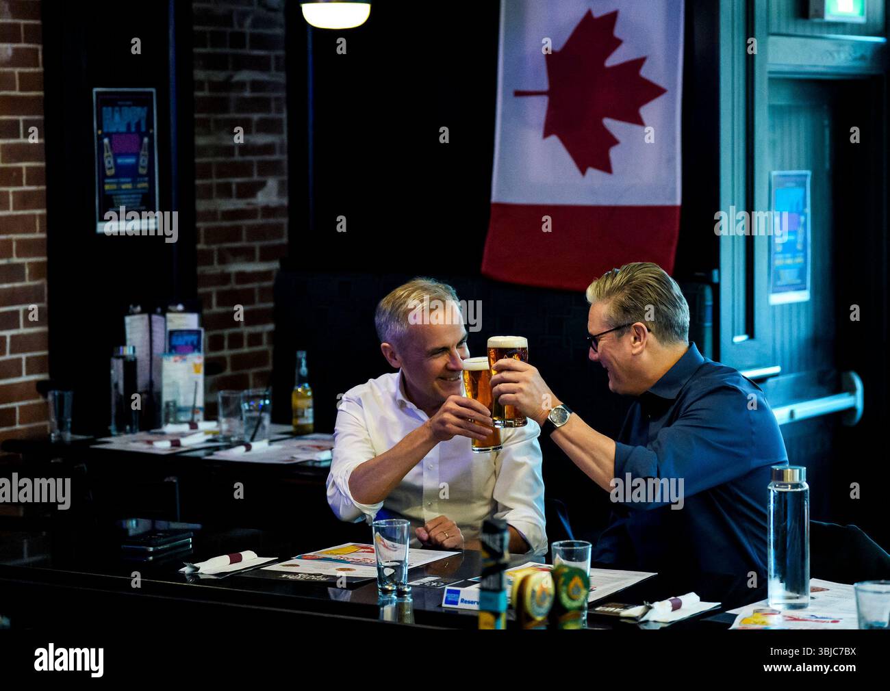 Prime Minister Mark Carney and British Prime Minister Keir Starmer ...