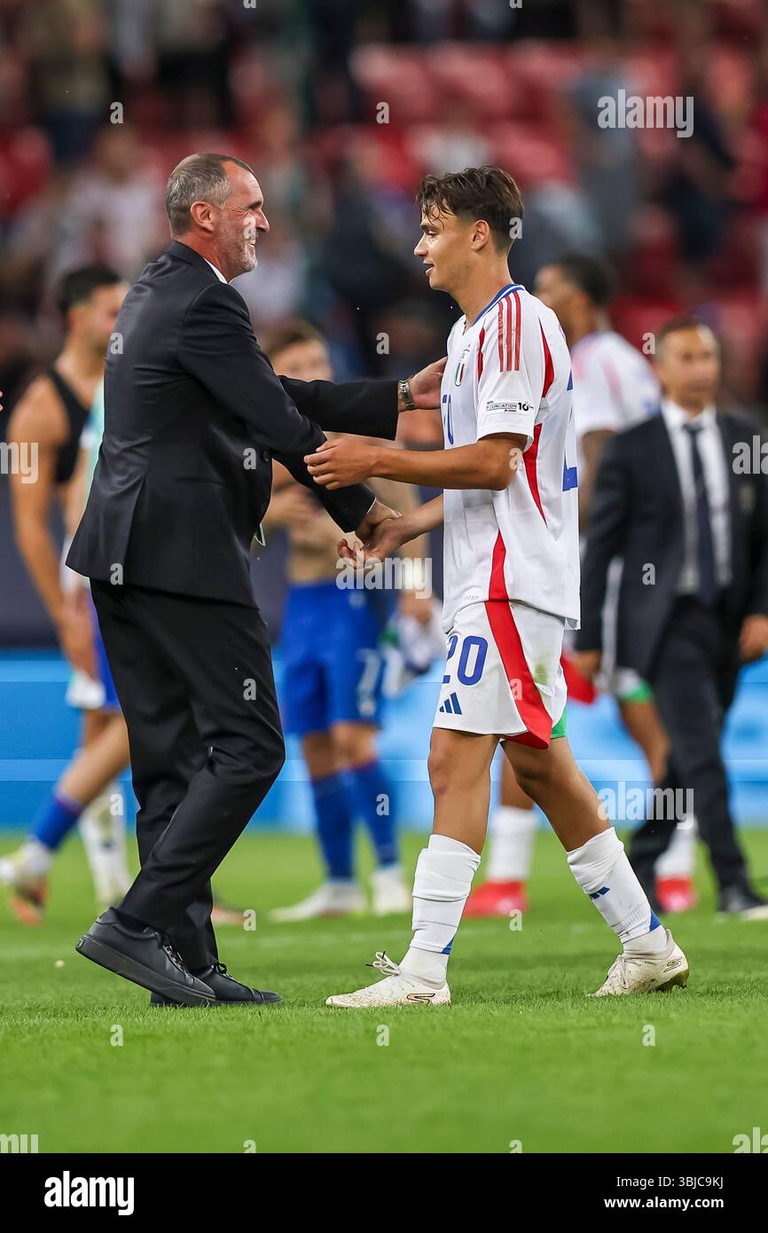 Nicolo Pisilli (Italy U21) during the UEFA Under 21 Slovakia 2025 match ...