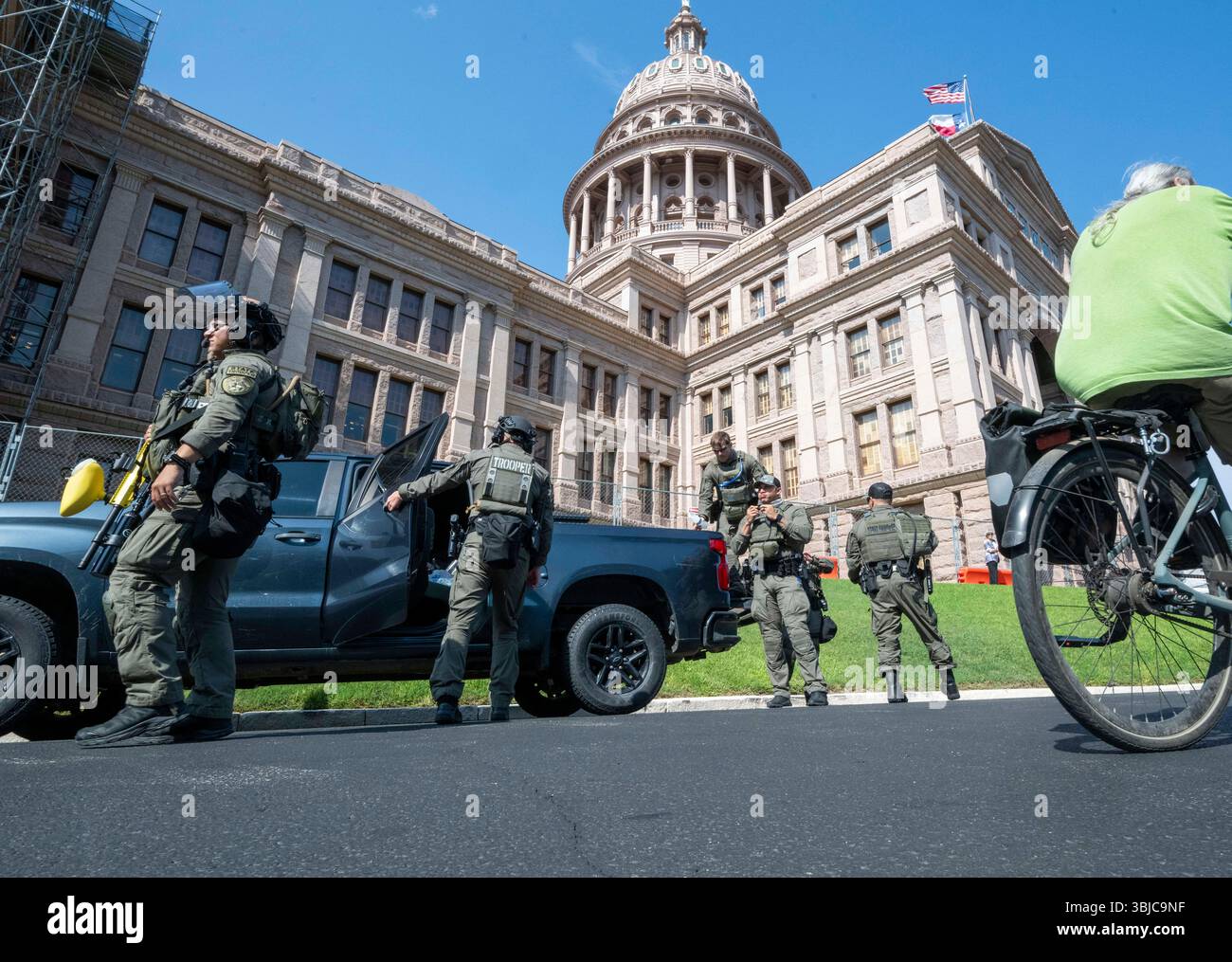 Austin Texas USA, June 14 2025: Department of Public Safety officers ...