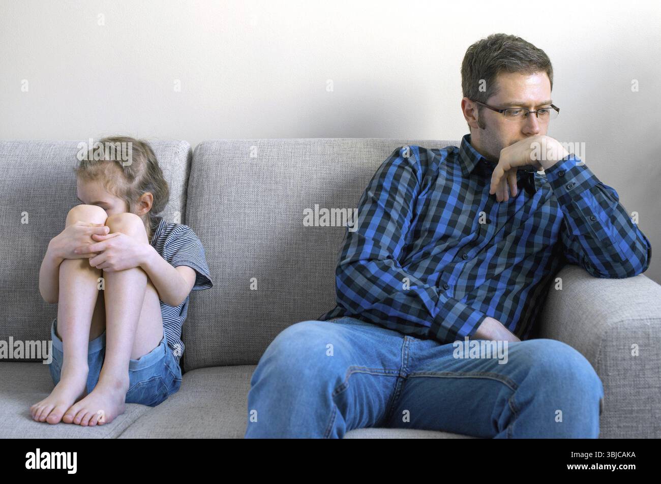 Father and daughter are in quarrel Stock Photo - Alamy