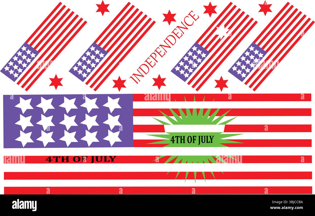 Red white and blue parade Stock Vector Images - Alamy