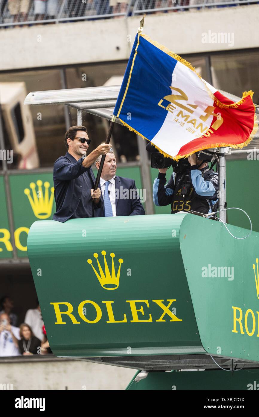 FEDERER Roger (swi), Starter of the 2025 24 Hours of Le Mans, portrait ...