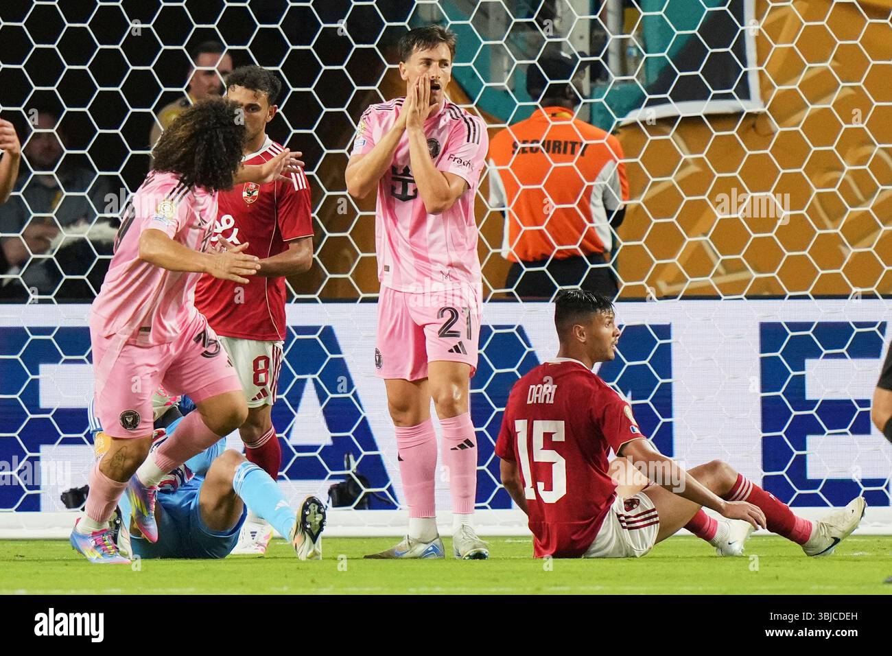 Inter Miami's Tadeo Allende reacts after a missed shot on goal during ...