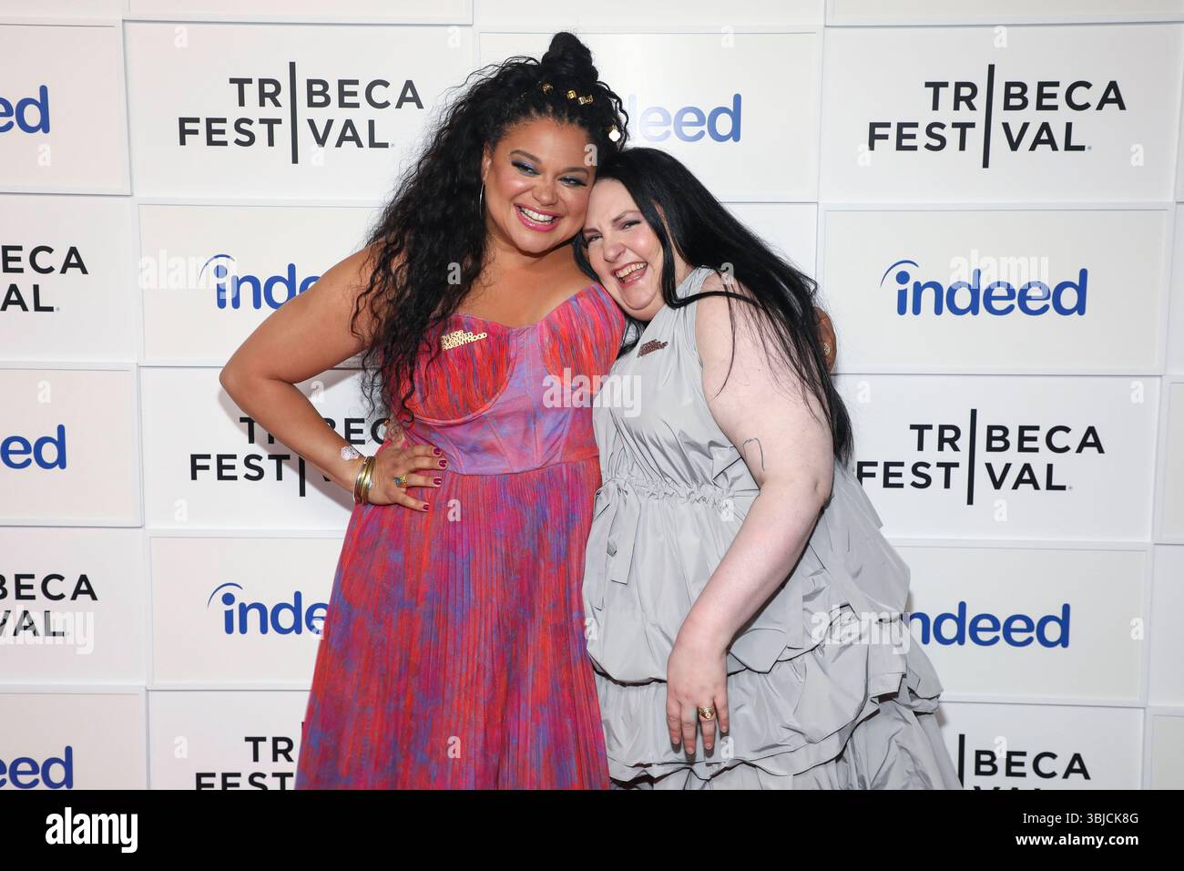 Actors Michelle Buteau, left, and Lena Dunham attend Tribeca Talks to ...