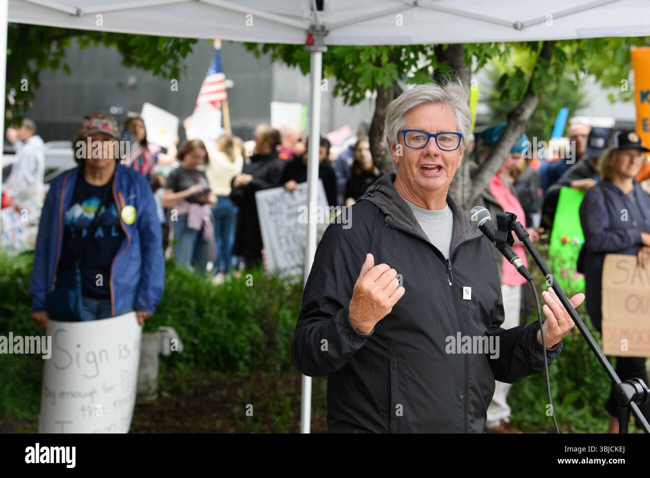June 14, 2025, Toledo, Ohio, USA: Lucas County Commissioner Pete Gerken ...
