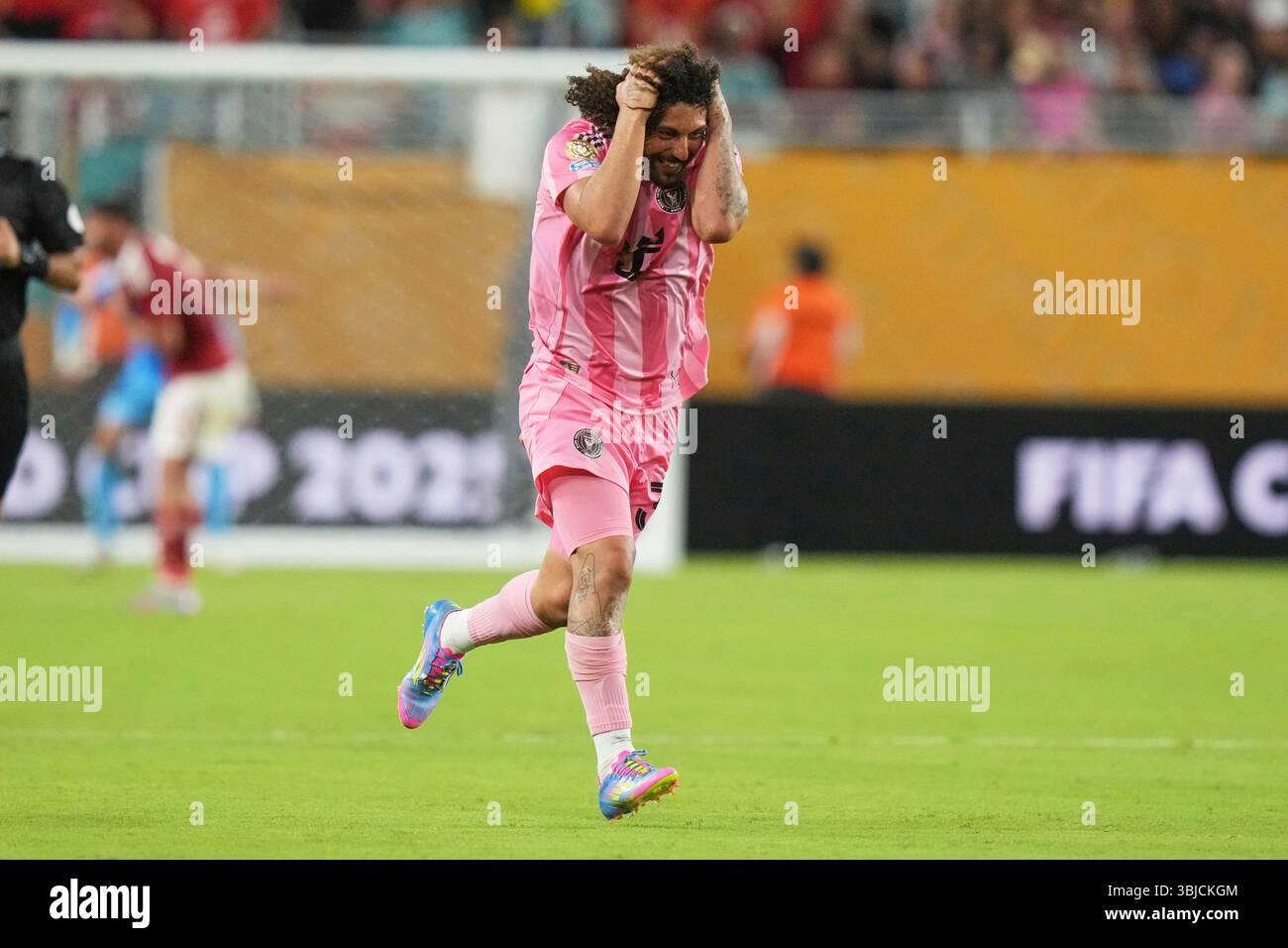 Inter Miami's Maximiliano Falcon reacts during the Club World Cup group ...