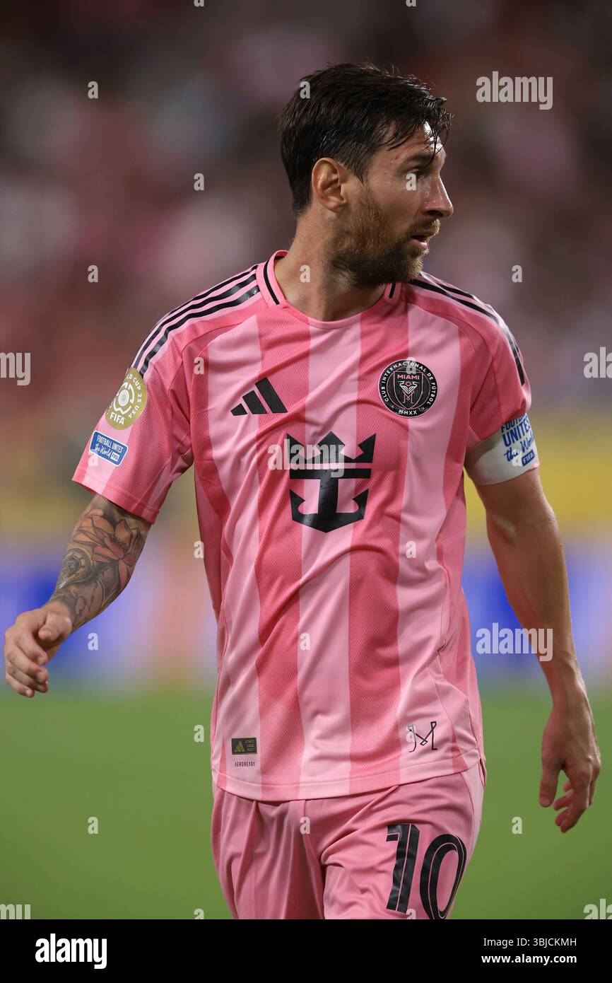 Miami Gardens, USA. 14th June, 2025. Lionel Messi of Inter Miami CF ...