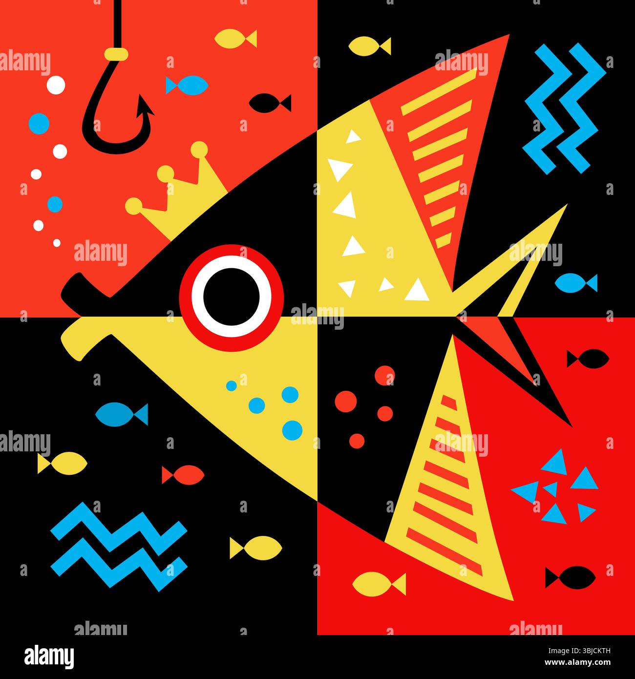 Seamless tropical sea fish Stock Vector Images - Alamy