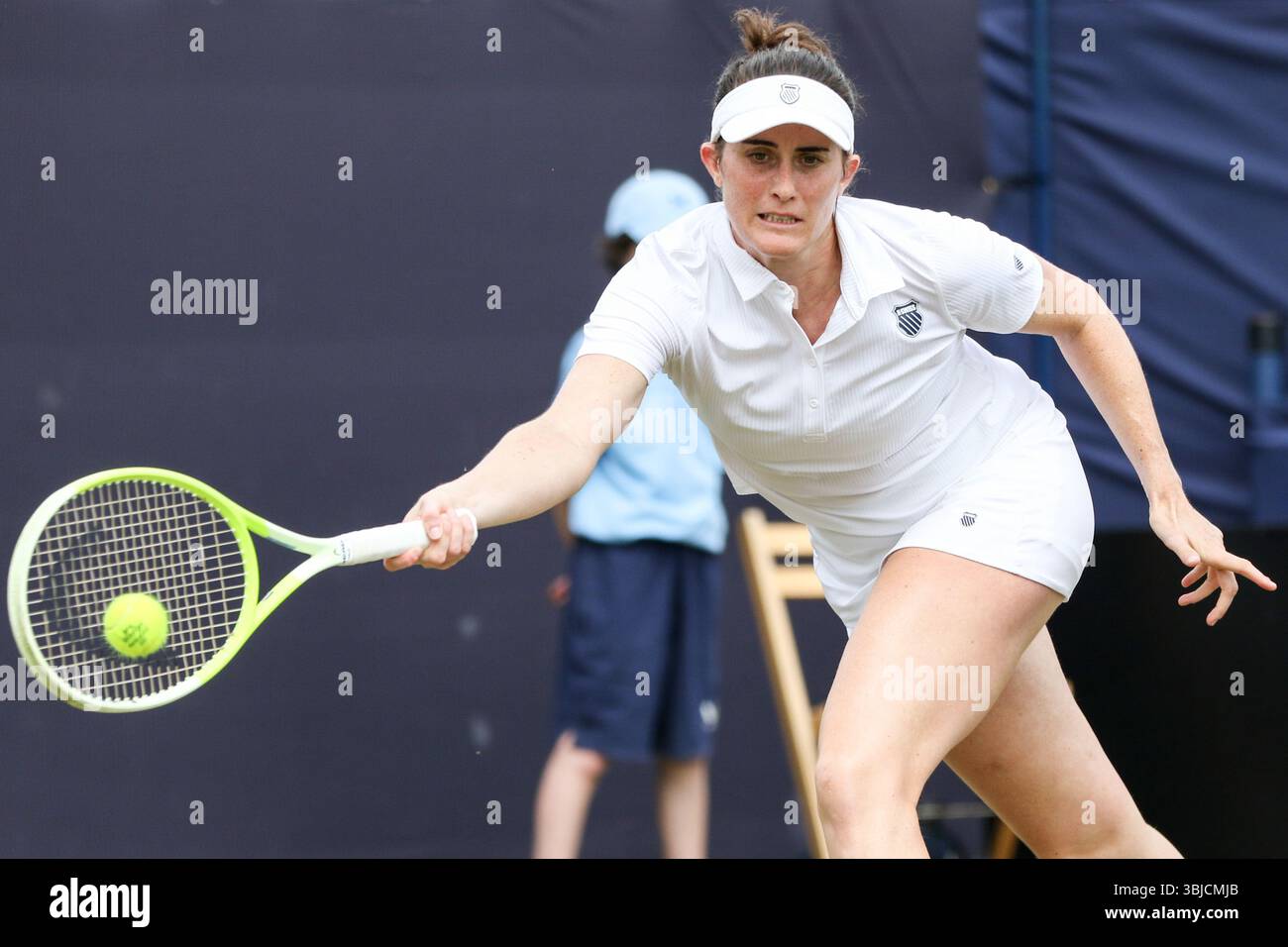 Ilkley, UK. 14th June, 2025. Ilkley Tennis Club, England, June 14th 2025: Rebecca Marino during ...
