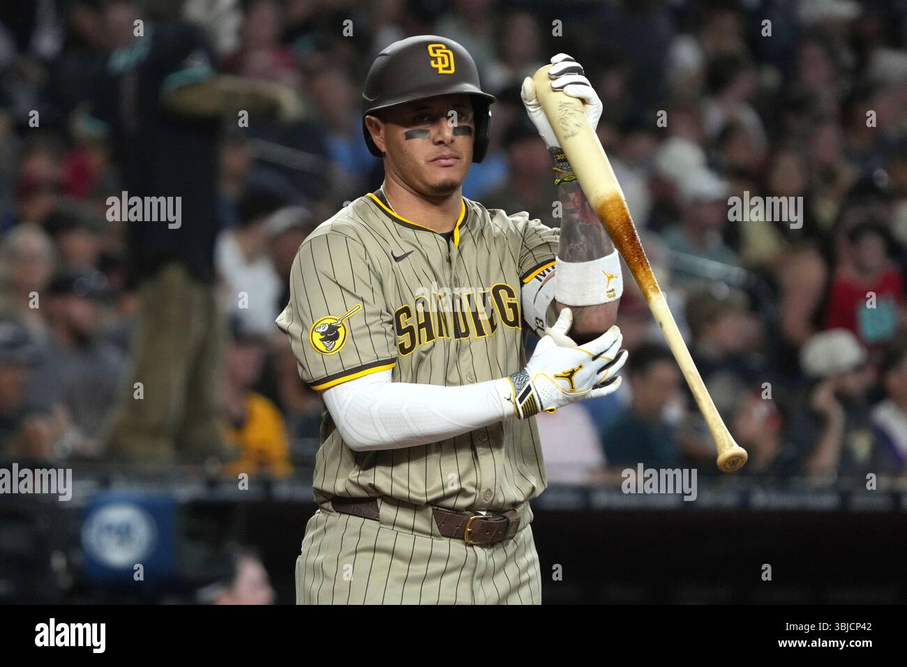 San Diego Padres third base Manny Machado (13) against the Arizona ...