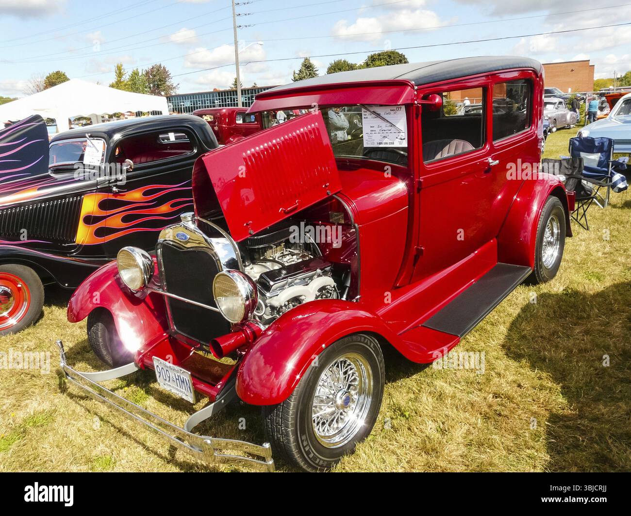 Columbus, USA - July 20, 2015: Exhibition of vintage rarity cars ...