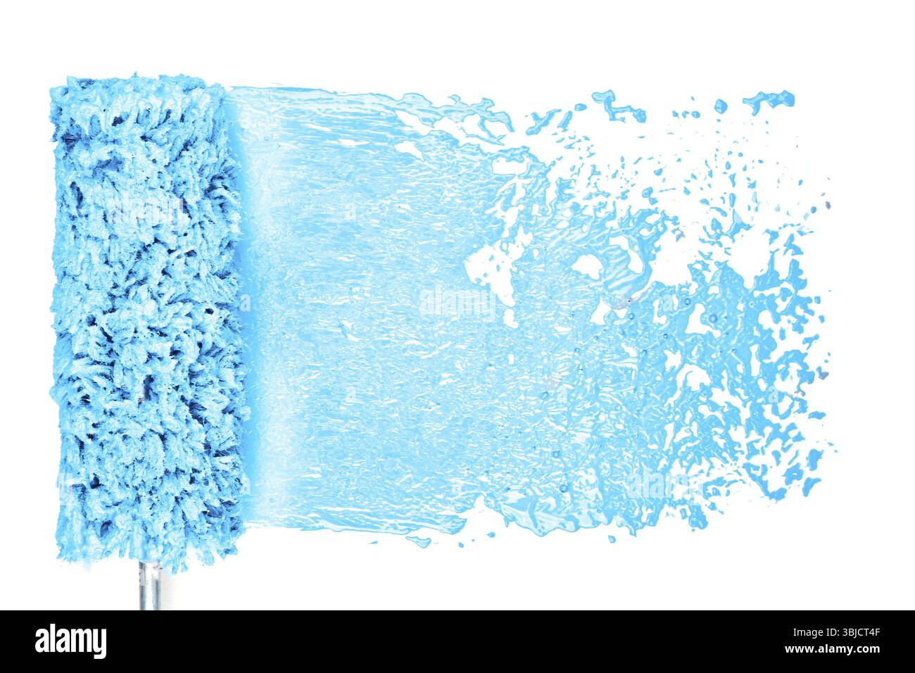 Plain wall with blue Cut Out Stock Images & Pictures - Alamy