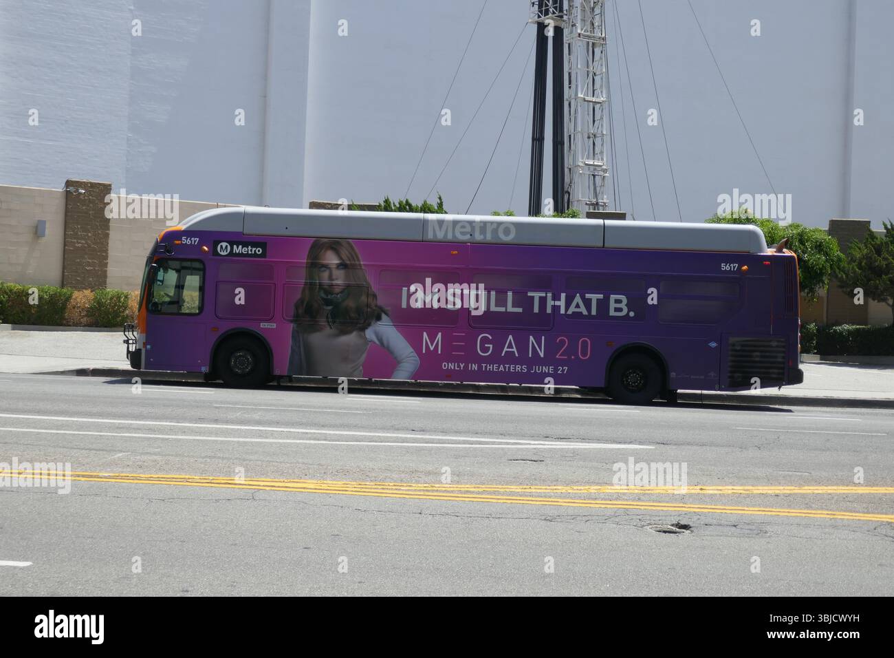 Los Angeles, California, USA 13th June 2025 Megan 2.0 Bus Billboard on ...