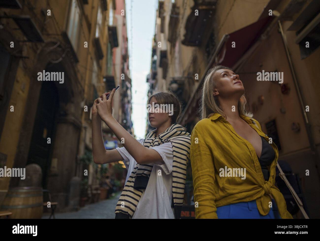 Woman exploring old historic hi-res stock photography and images - Alamy