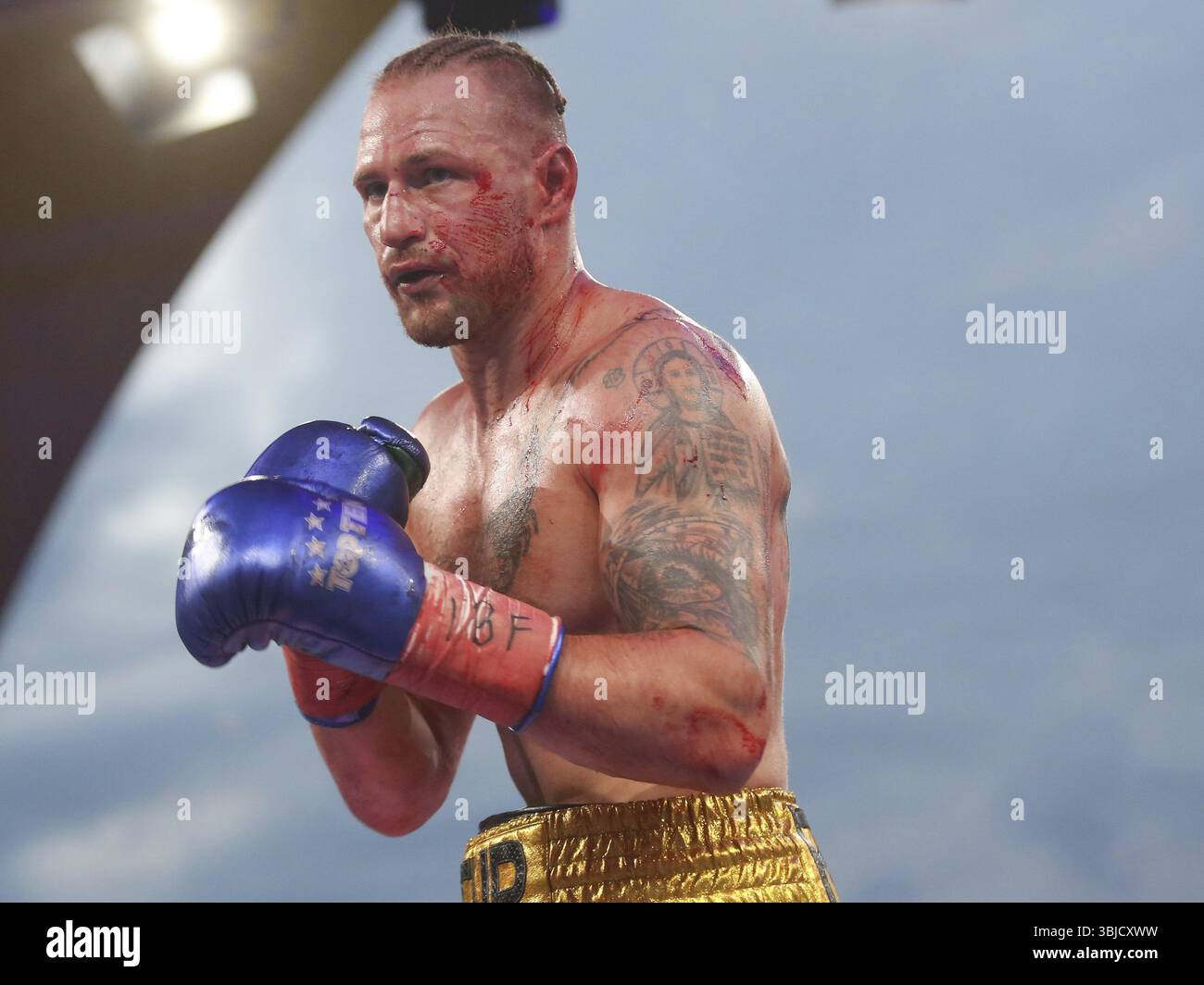 Artur Reis in IBF title fight at the SES Anniversary Boxing Gala on the ...