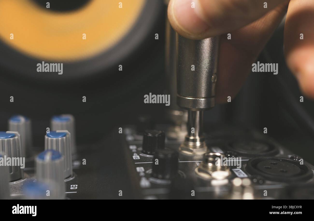 Sound engineer work on audio hi-res stock photography and images - Alamy