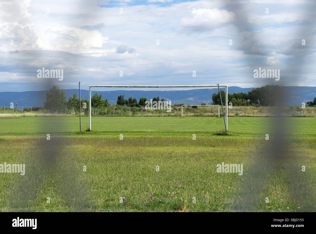 Image of Outdoor football school stadium Stock Photo - Alamy