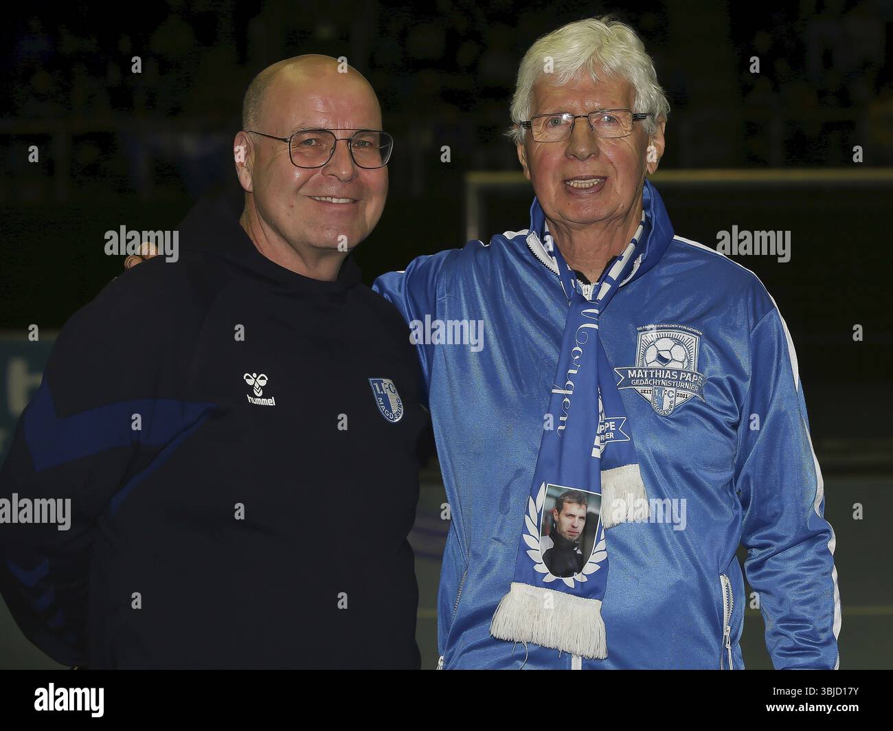 President Dr.Joerg Biastoch (1.FCM) and tournament organiser Lutz Pape ...