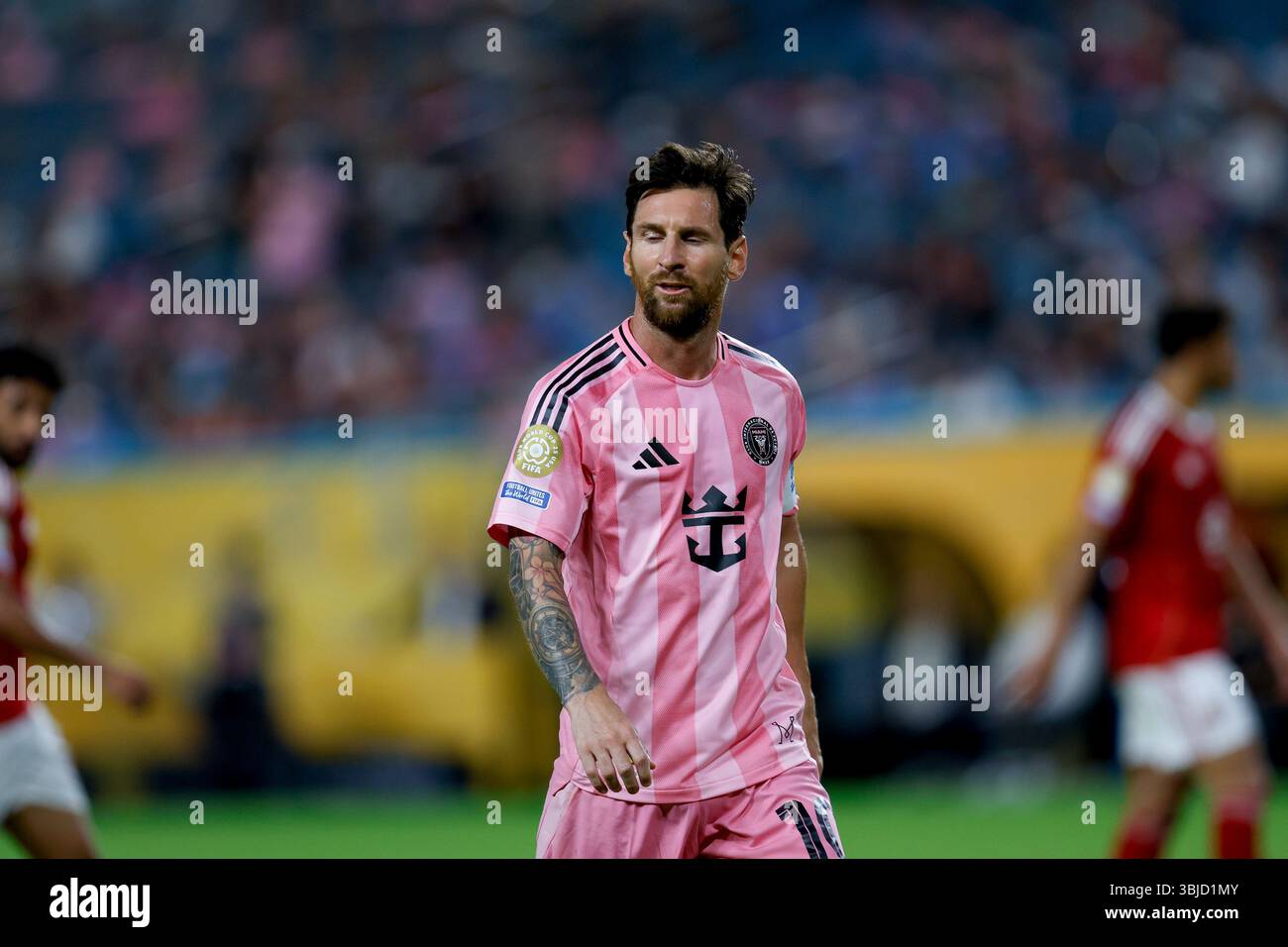 MIAMI GARDENS, FL - JUNE 14: Lionel Messi (10) of Inter Miami CF looks ...